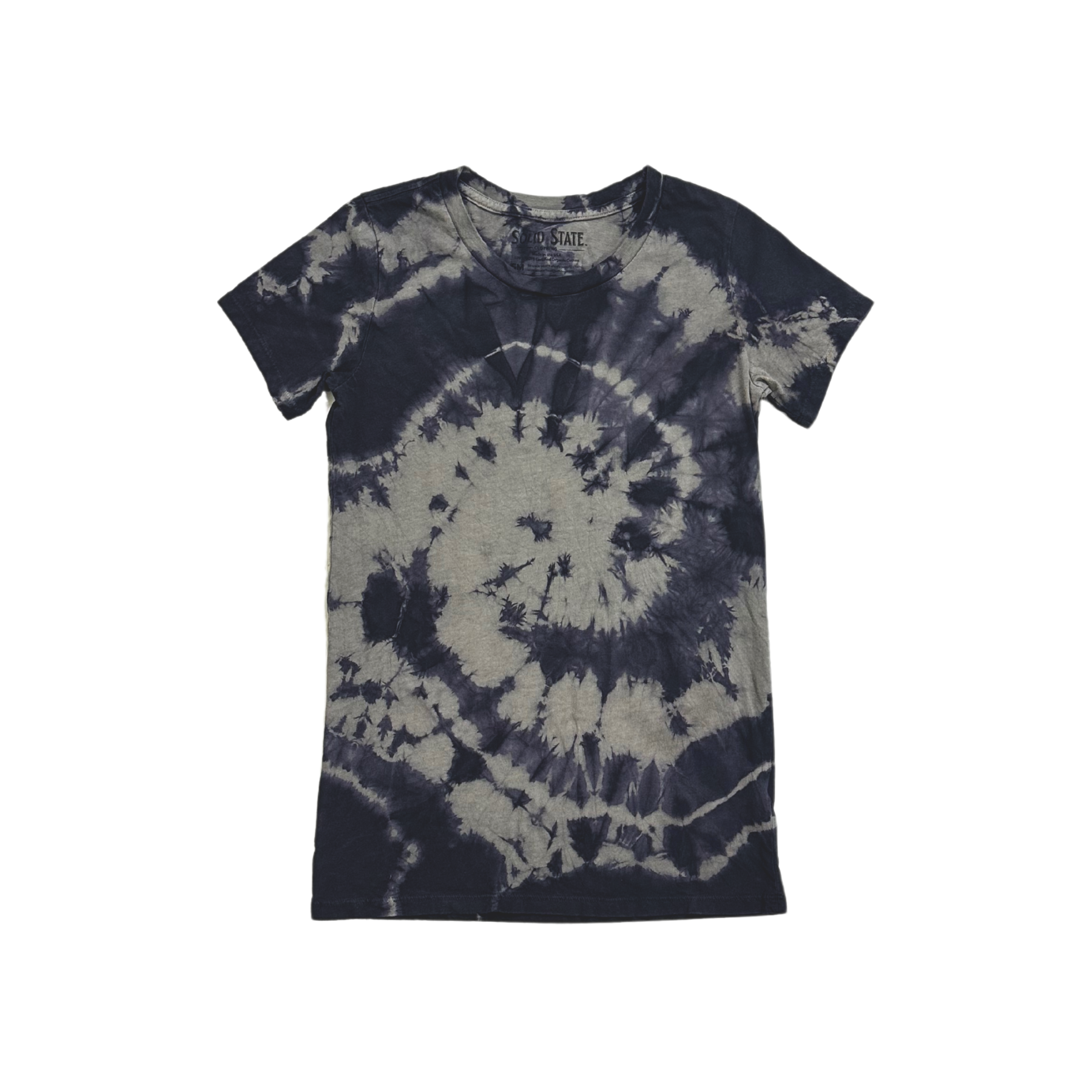 Women’s Caffe Inc. Natural Tie Dye Organic Cotton T-Shirt - Mocha Swir